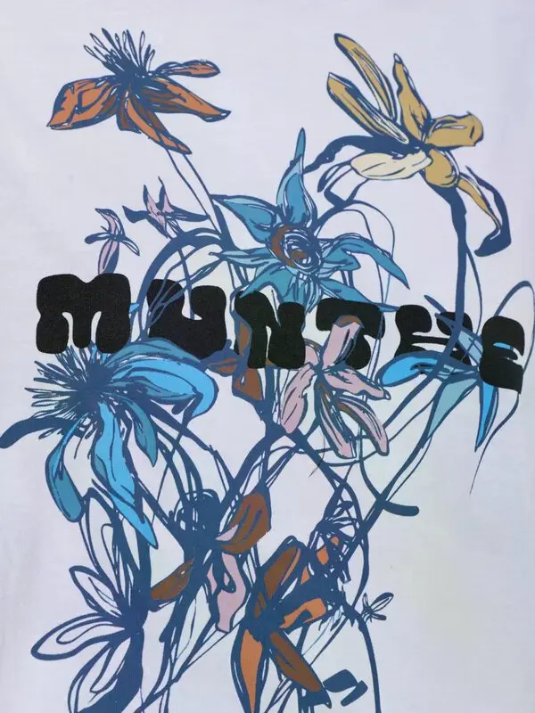 Munthe Vuranus Floral-print Logo-print Top