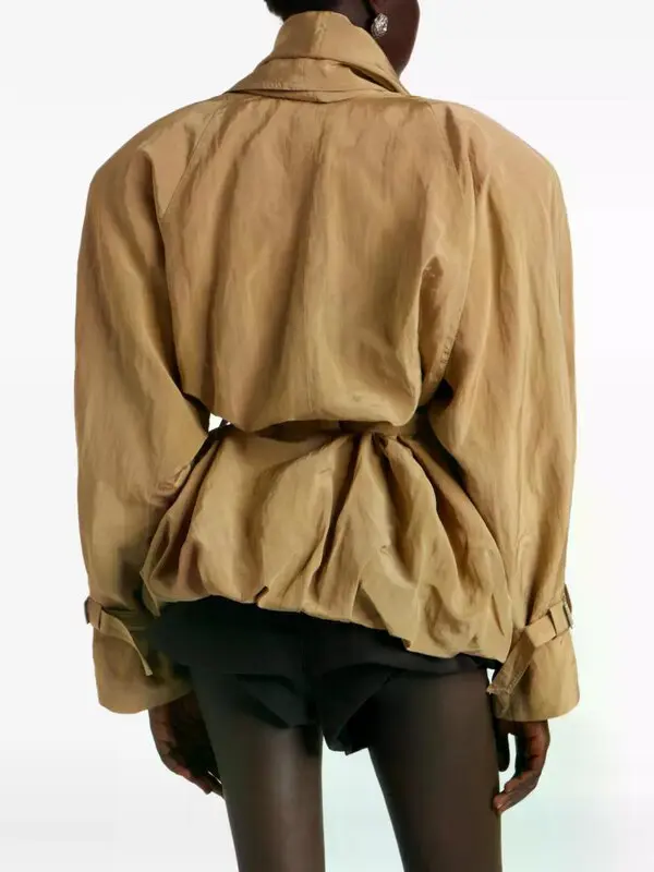 Magda Butrym Shawl Collar Belted Jacket