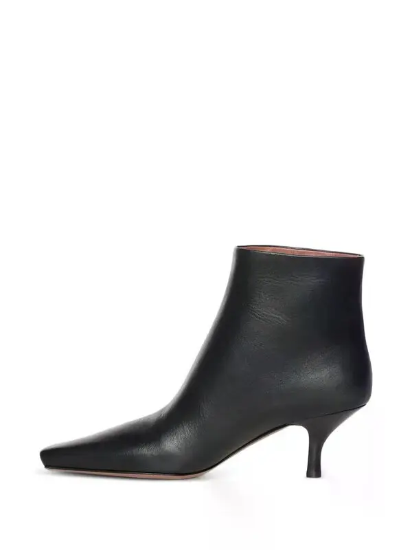 Paris Texas Rose Leather Ankle Boots