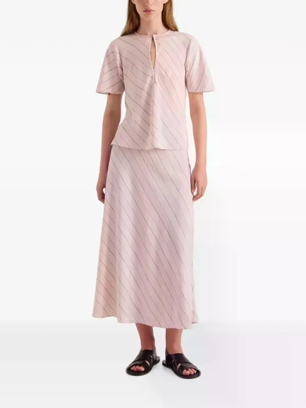 Proenza Schouler White Label Tasha Pinstripe-print Blouse