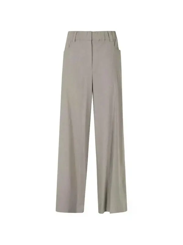 ALYSI Wide-leg Elasticated-waist Trousers