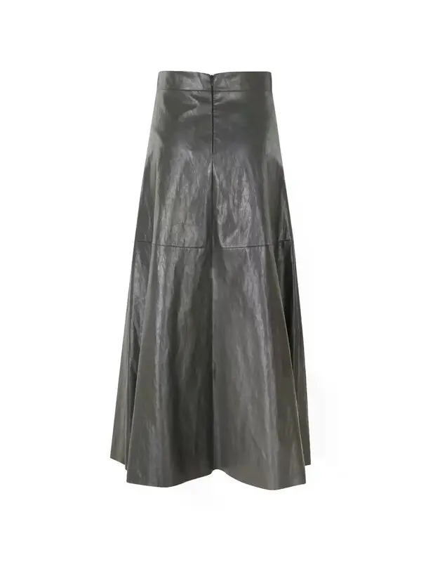 Federica Tosi Crinkled Effect A-line Midi Skirt