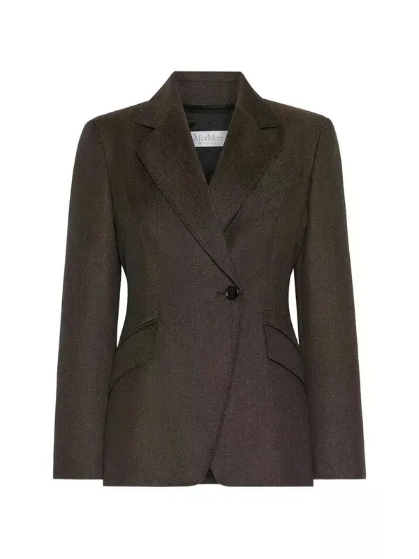 Max Mara Single-breasted Wool Blazer - Brown
