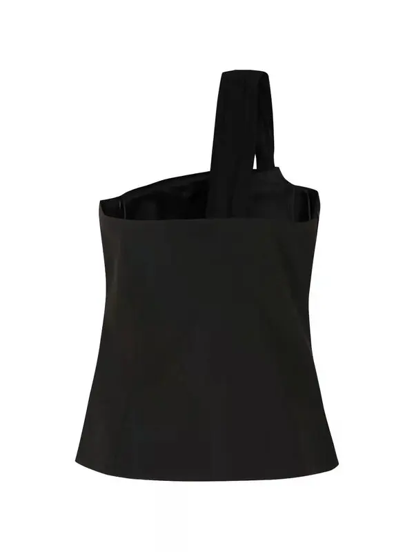 Federica Tosi One-shoulder Draped Top - Black