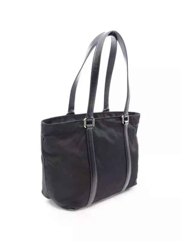 Prada 2010s Triangle-plate Tote Bag