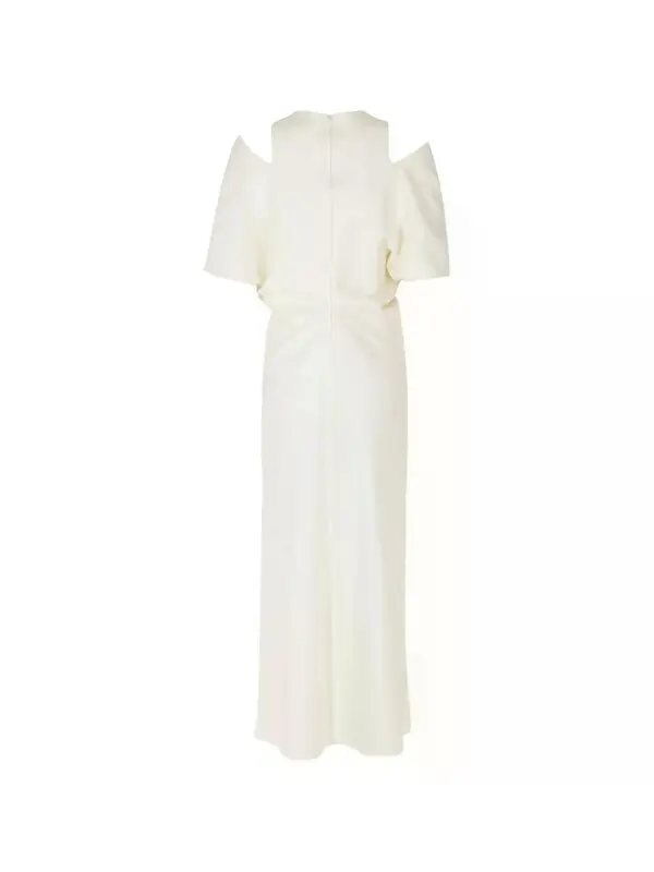 Federica Tosi Cold-shoulder Draped Midi Dress