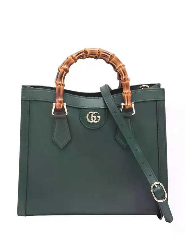 Gucci 2016-2026 Medium Calfskin Bamboo Diana Satchel