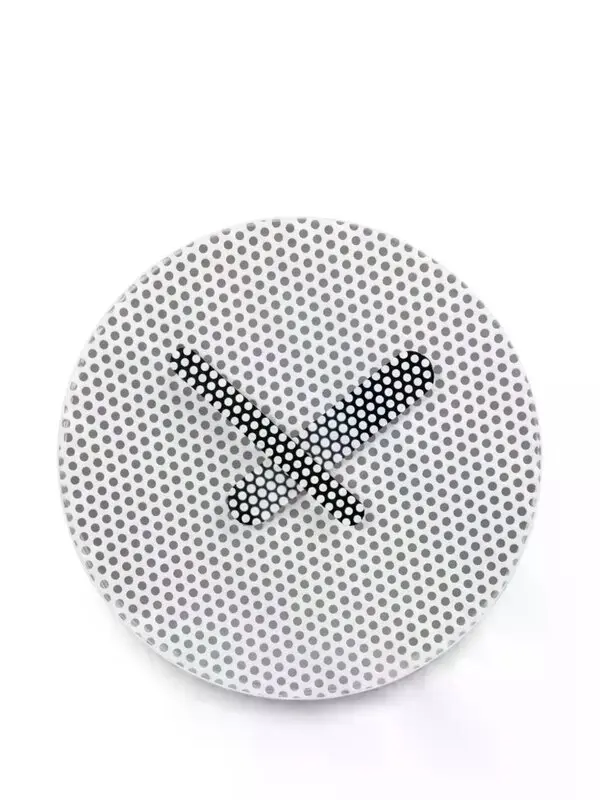 DOMENICONI Oraora Perforated Wall Clock - White