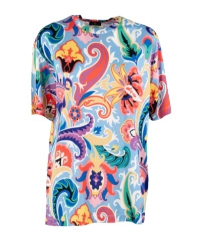 Etro Paisley-printed Crewneck T-shirt - Multicolor