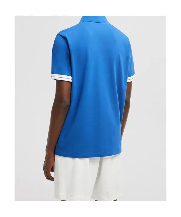Moncler Logo Cotton Piquet Polo Shirt