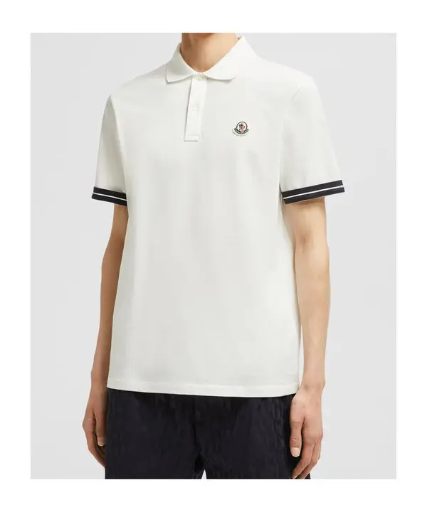Moncler Logo Piquet Polo Shirt