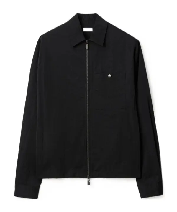 Burberry Zip Embroidered Nylon Overshirt