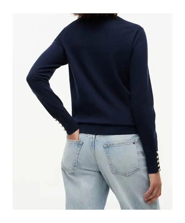 Tommy Hilfiger Button-cuff V-neck Sweater