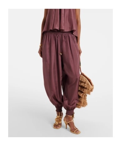 Zimmermann Aster Silk Habotai Balloon Pants