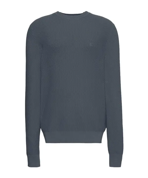 Calvin Klein Waffle-knit Logo-embroidered Sweater