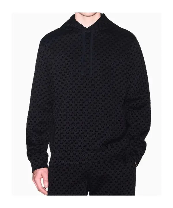 Armani Exchange Bonded Stretch Cotton Sweatshirt