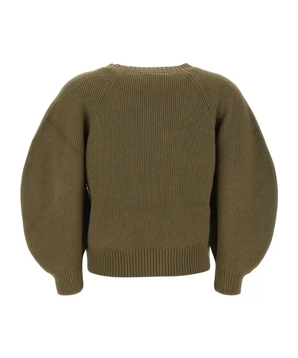KAOS Ribbed Balloon-sleeve Sweater