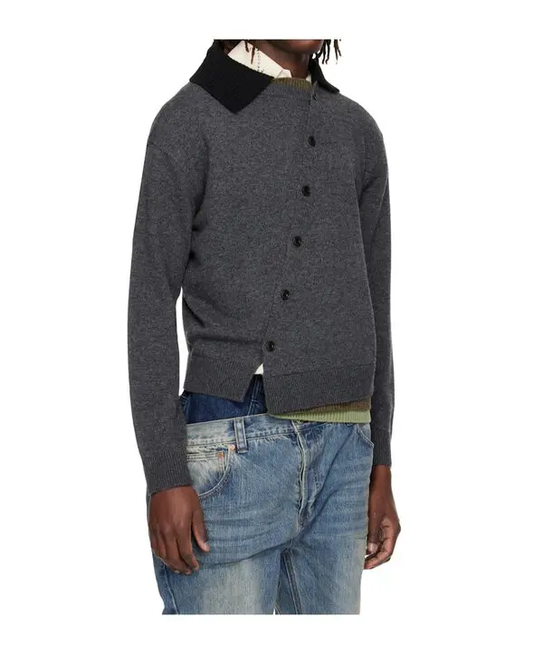 Andersson Bell Layered Collar Cardigan