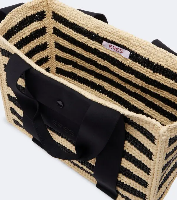 ERES Voyageur Mini Raffia Top-handle Bag