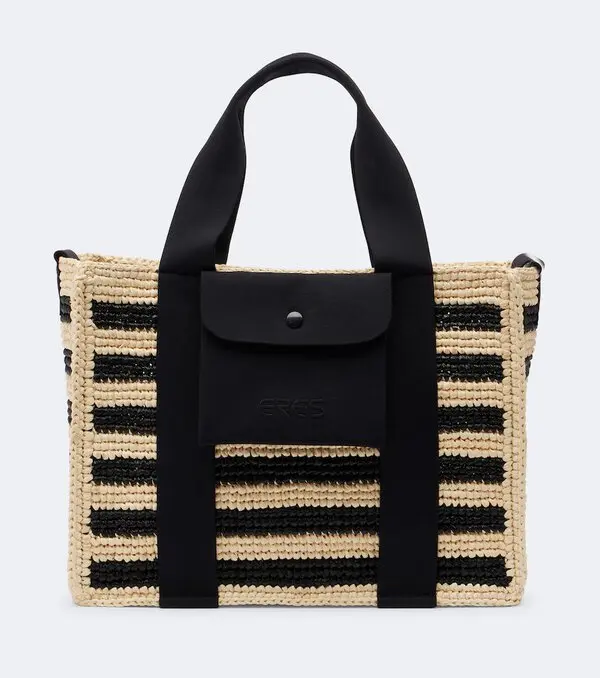 ERES Raffia Top-handle Bag - Beige