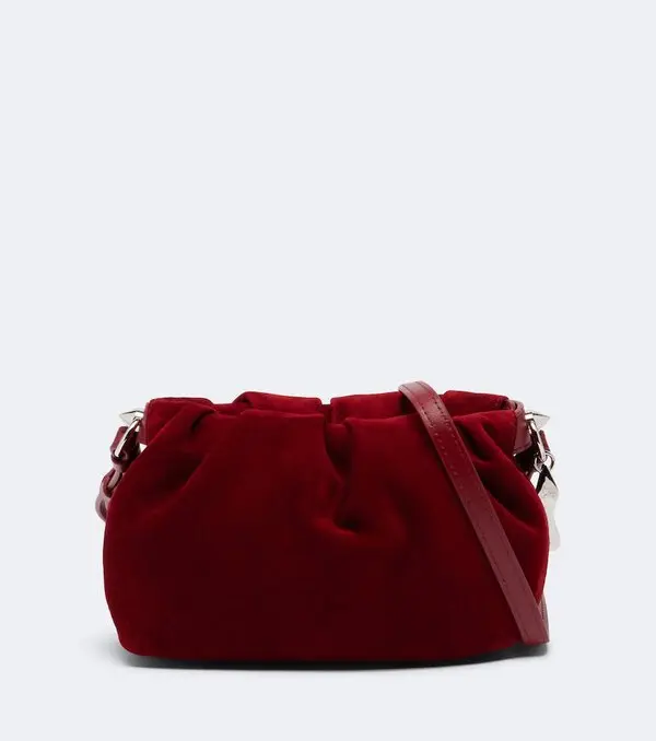 CHRISTIAN LOUBOUTIN Eva Mini Suede Crossbody Bag - Red