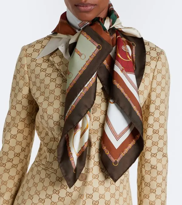Gucci Silk Twill Scarf