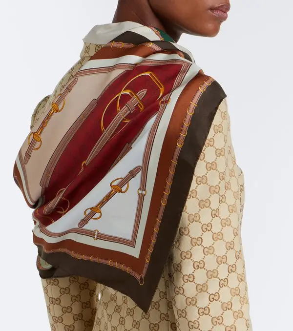 Gucci Silk Twill Scarf