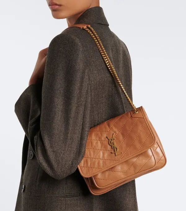Saint Laurent Niki Small Leather Shoulder Bag