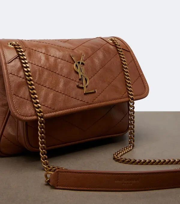 Saint Laurent Niki Small Leather Shoulder Bag