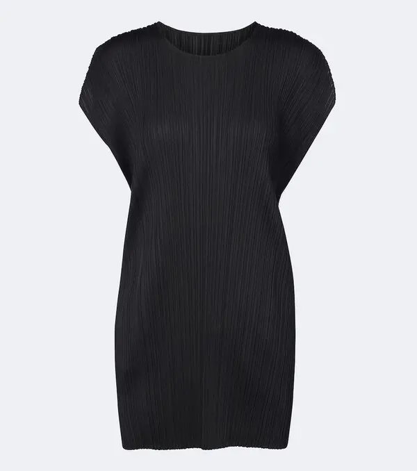 Issey Miyake July Pleated Dress - Black