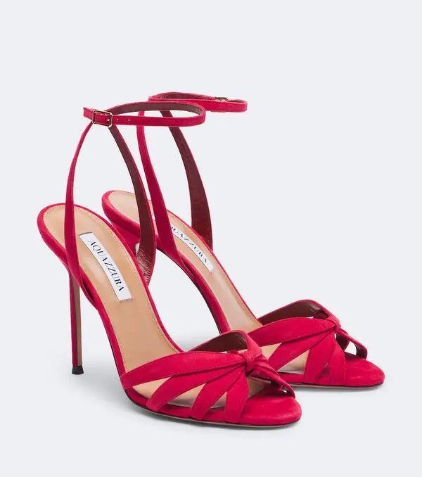 AQUAZZURA Soulmate Suede Sandals