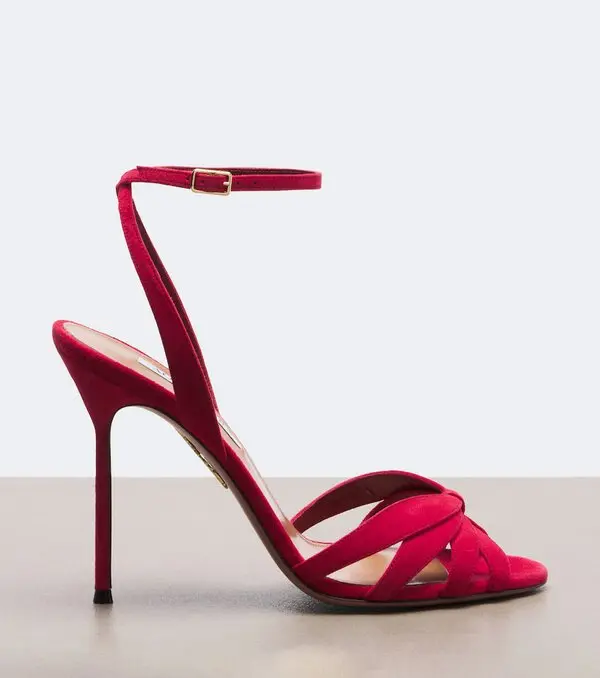 AQUAZZURA Soulmate Suede Sandals