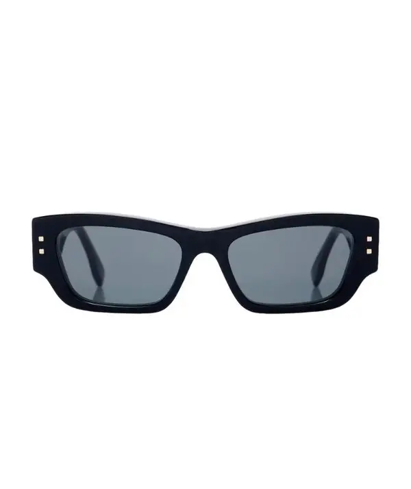 Fendi Ff0475/g Rectangular Sunglasses - Black