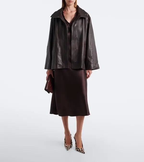 Nour Hammour Lowen Leather Jacket