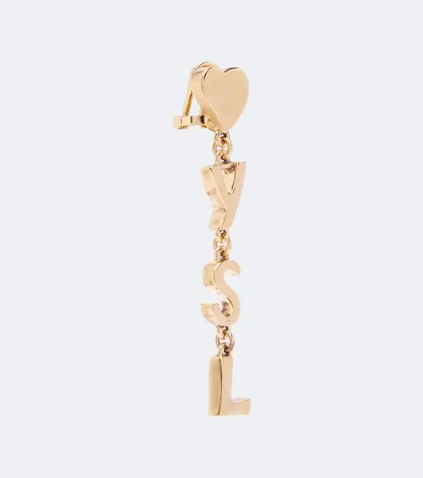 Saint Laurent Logo Drop Earrings