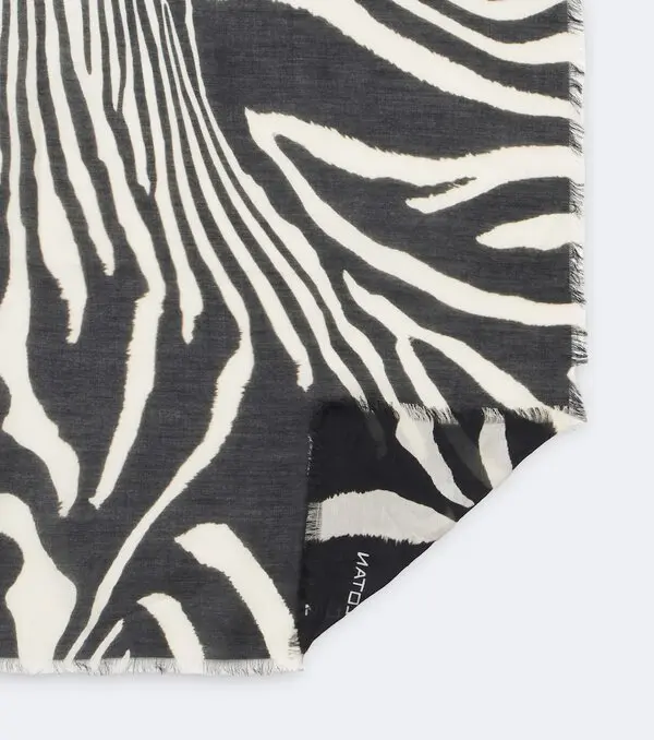 NILI LOTAN Zebra-print Scarf