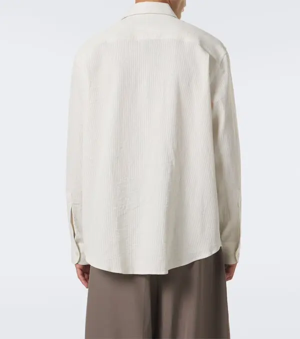 Studio Nicholson View Striped Cotton And Linen Shirt