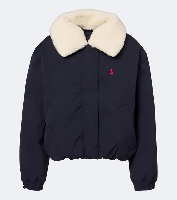 Polo Ralph Lauren Teddy Trimmed Technical Down Jacket - Blue