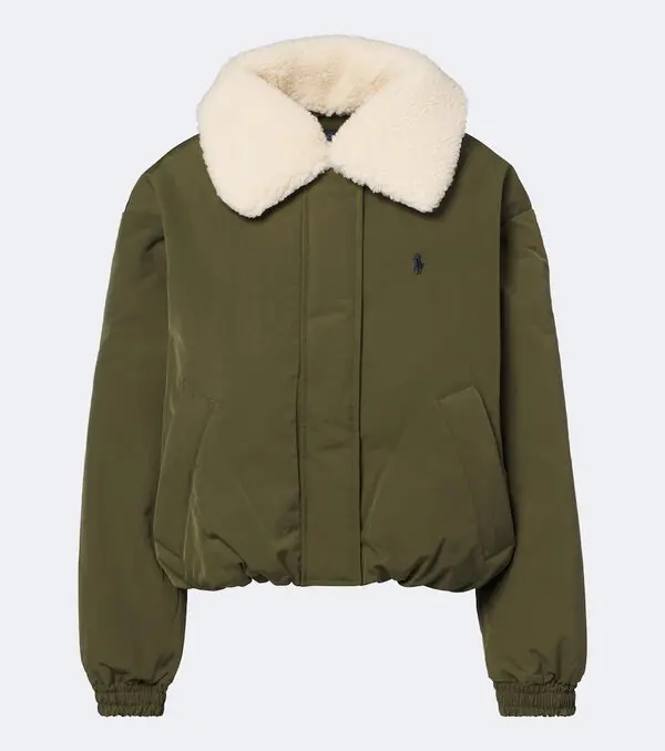 Polo Ralph Lauren Teddy-trimmed Technical Down Jacket - Green