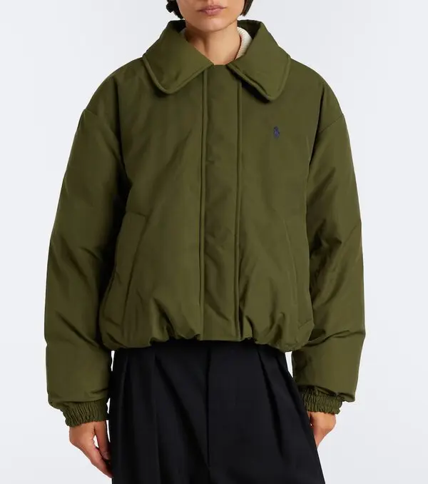 Polo Ralph Lauren Teddy-trimmed Technical Down Jacket - Green