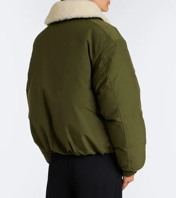 Polo Ralph Lauren Teddy-trimmed Technical Down Jacket - Green