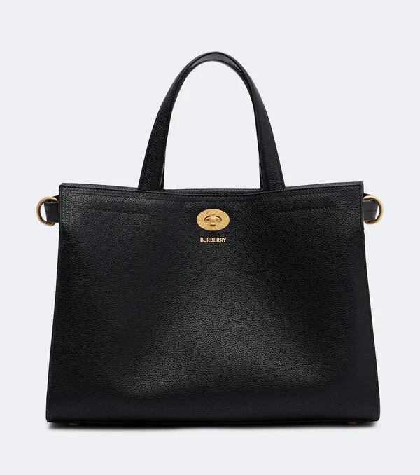 Burberry Leather Top-handle Bag - Black