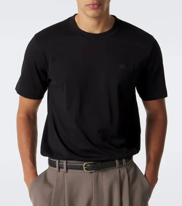 Burberry Ekd Set Of 3 Cotton Jersey T-shirt - Black