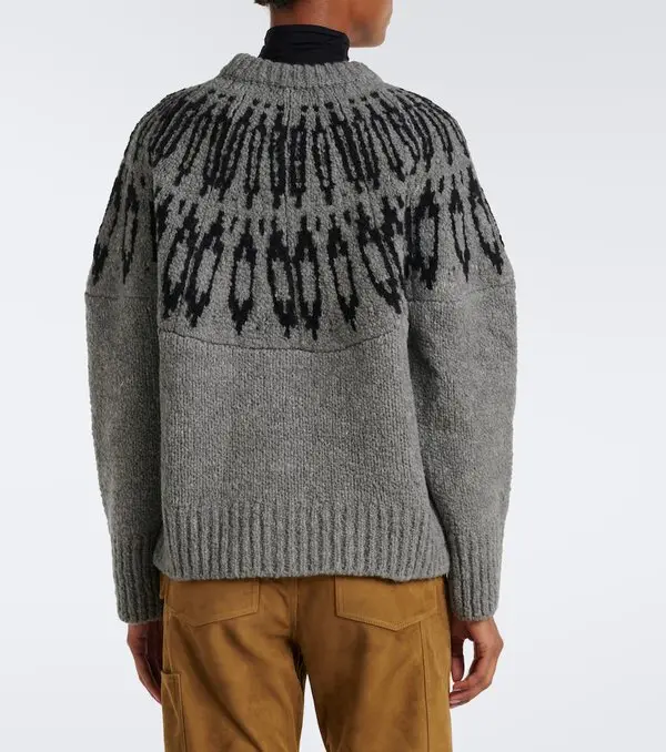 Altuzarra Coleman Fair Isle Wool Sweater - Grey
