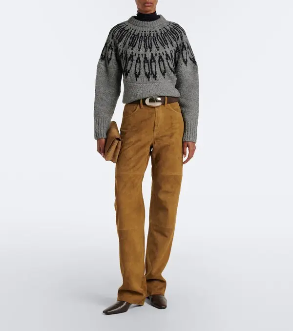 Altuzarra Coleman Fair Isle Wool Sweater - Grey