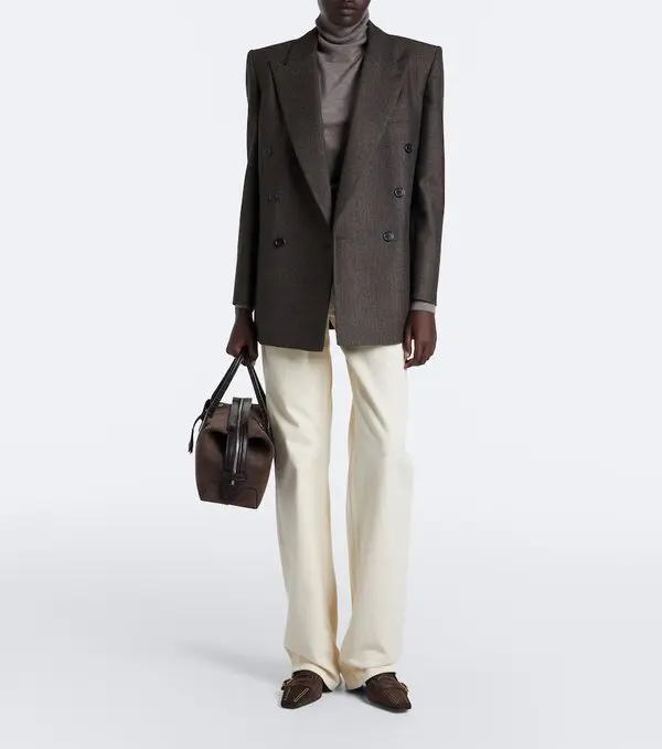 TOD'S Bauletto Small Suede Tote Bag