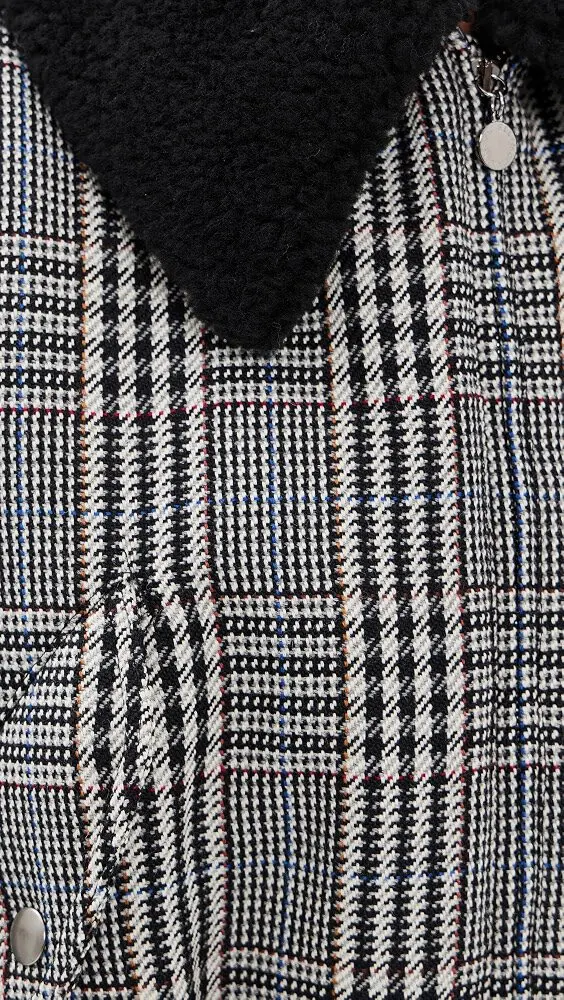 Stella McCartney Plush-trimmed Bomber Jacket