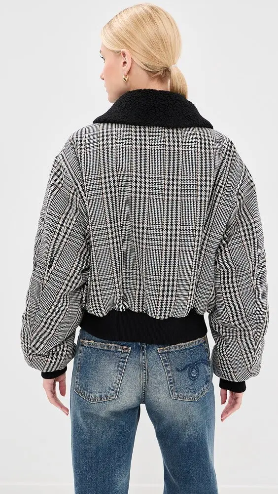 Stella McCartney Plush-trimmed Bomber Jacket