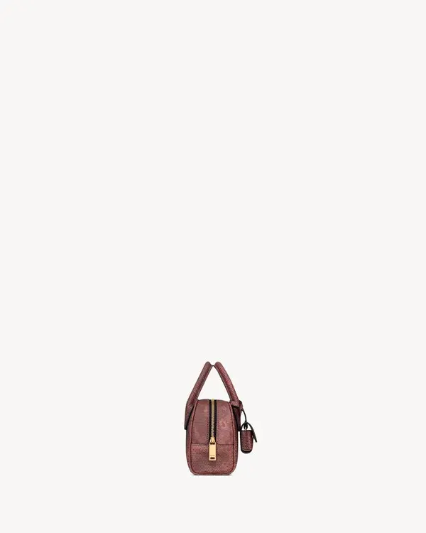 Saint Laurent Sac De Jour Boston In Lizard – In Red