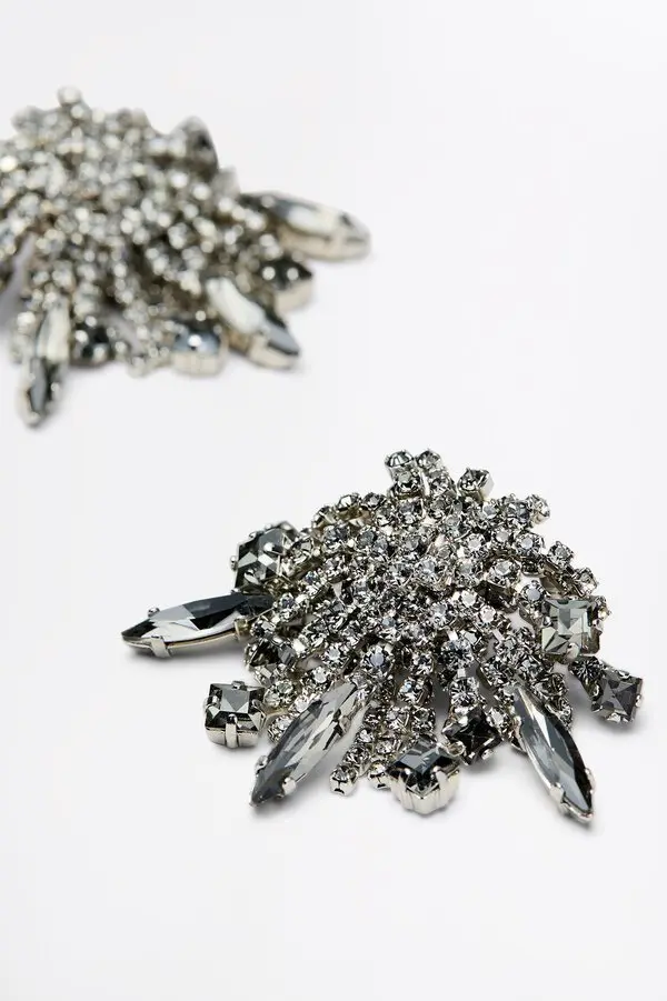 Scanlan Theodore Crystal Cascade Stud Earrings - Black.diamond